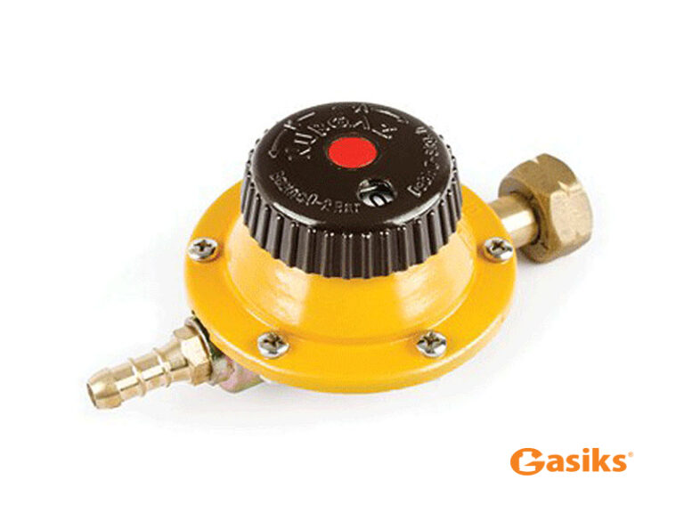 Regulator pritiska 1,5 kg 30 mbar+2m creva + 2 šelne - Gasiks